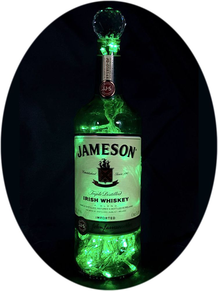 Jameson Liquor Bottle Light – The Bottle Upcycler